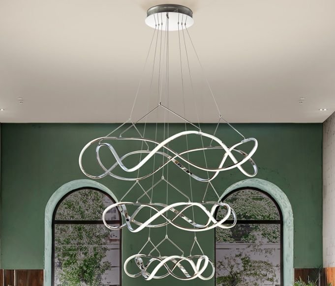 Beadle Crome Interiors Figure Large 3 Ring Ceiling Light