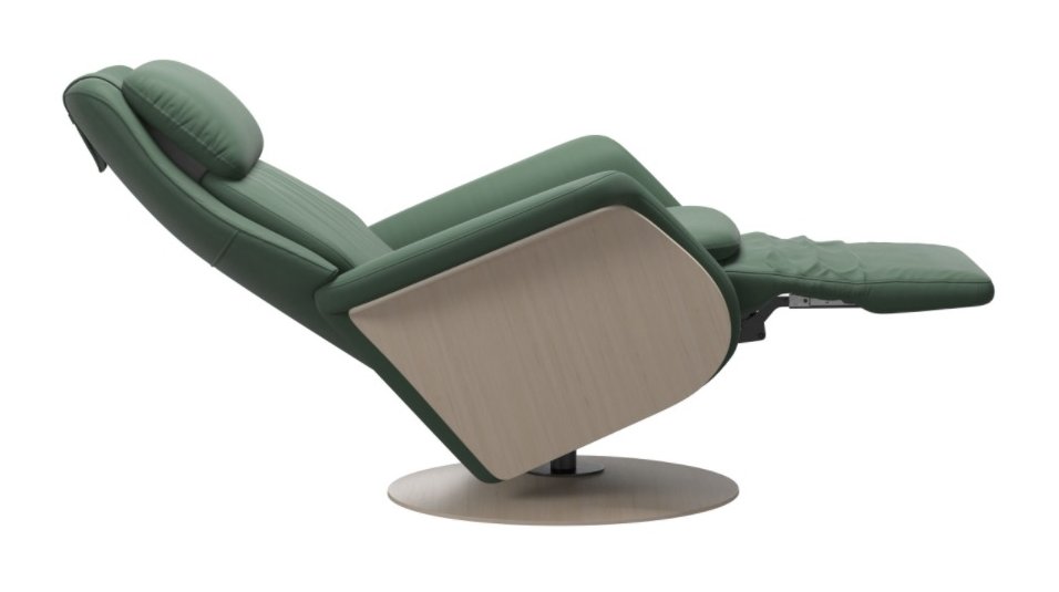 Stressless Sam with Wooden Arms and Disc Base - Beadle Crome Interiors
