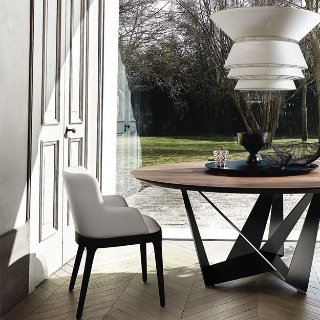 Magda Chair With Wooden Legs and Arms By Cattelan Italia - Beadle Crome ...