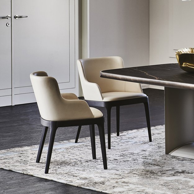 Magda Chair With Wooden Legs and Arms By Cattelan Italia - Beadle Crome ...