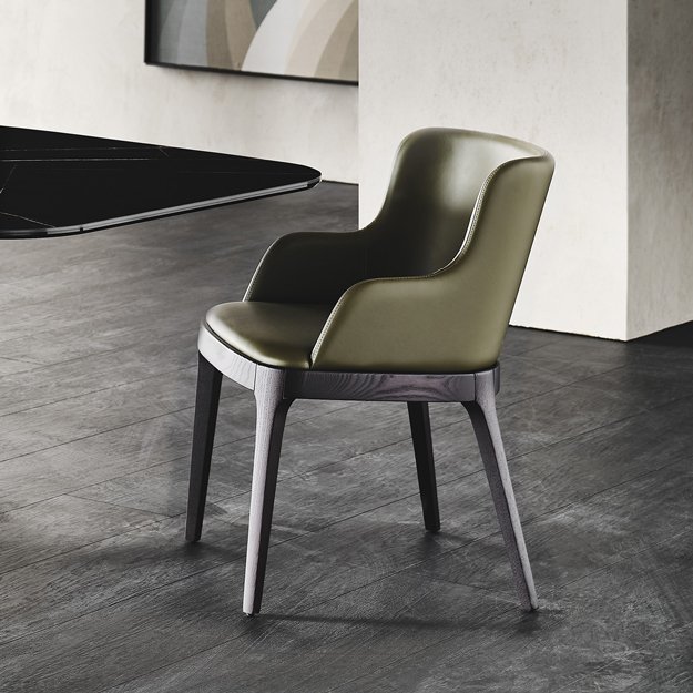 Magda Chair With Wooden Legs and Arms By Cattelan Italia - Beadle Crome ...