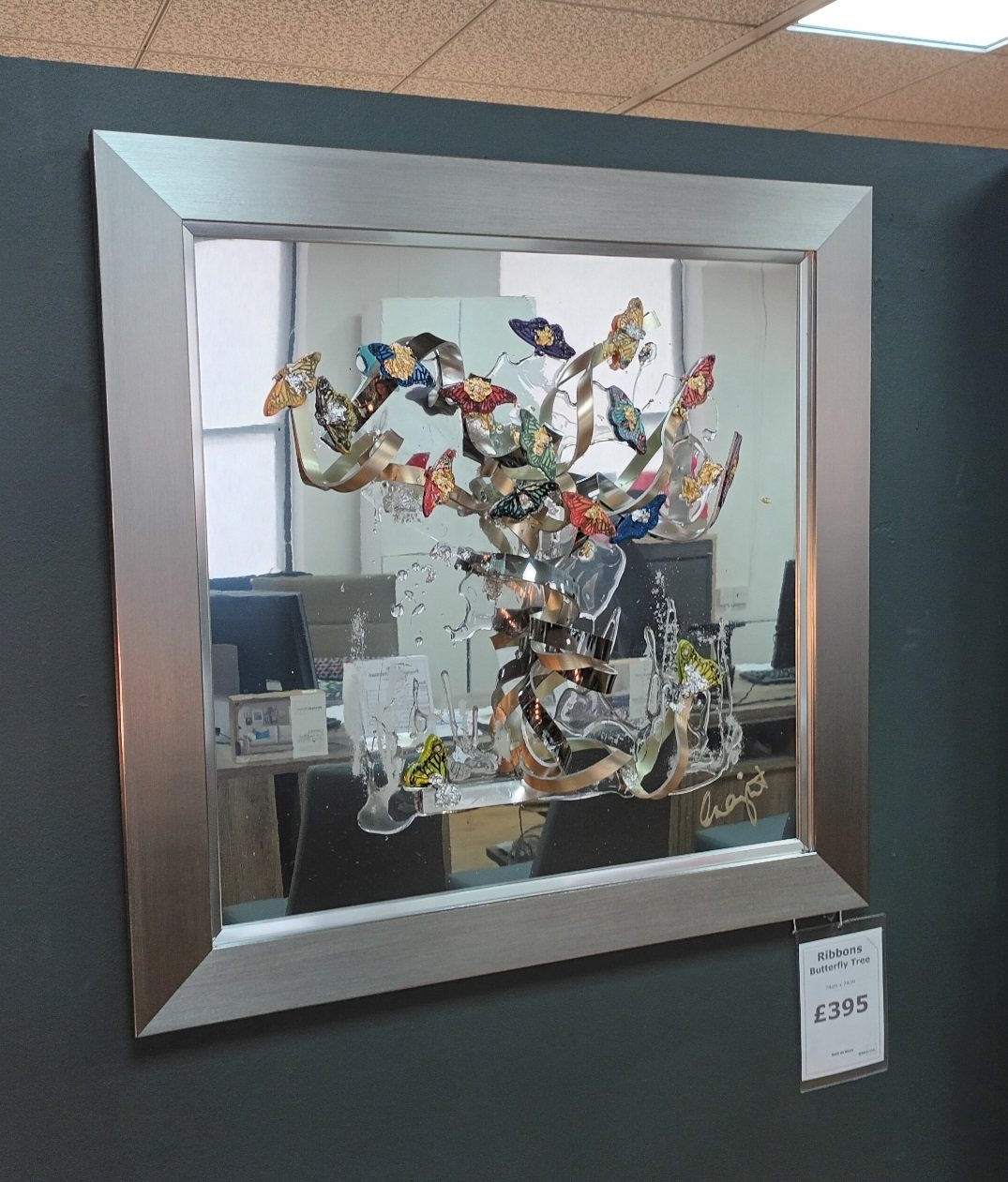 Beadle Crome Interiors Ribbons Butterfly Tree Artwork