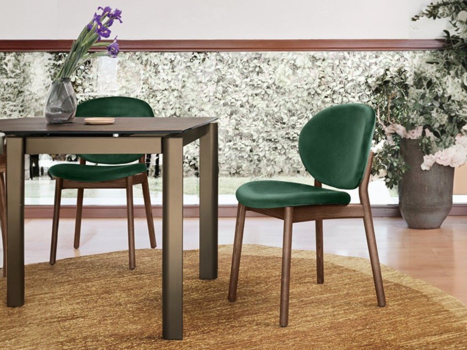 Ines Chair With A Wooden Frame By Calligaris - Beadle Crome Interiors