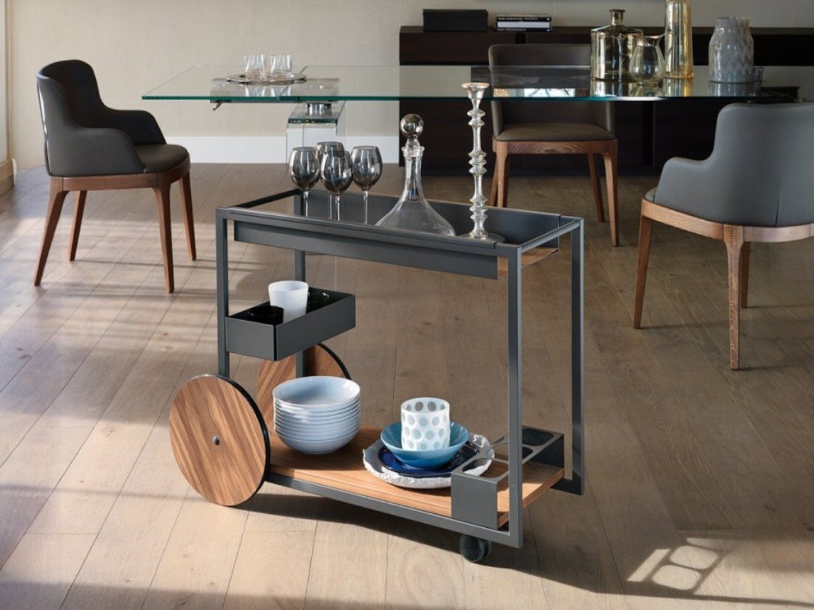 Brandy Trolley Bar By Cattelan Italia - Beadle Crome Interiors