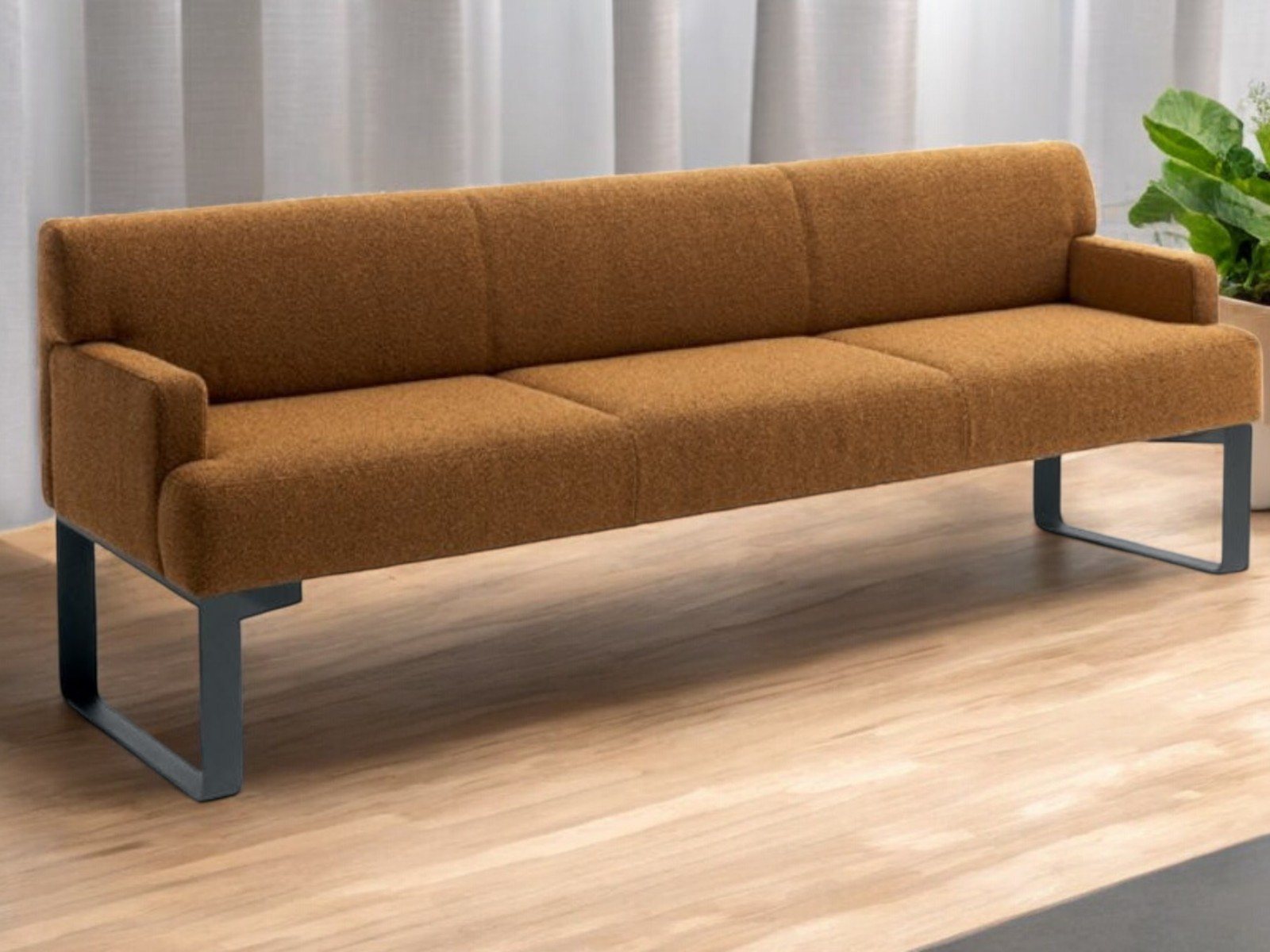 Smaragd Bench With Skid Frame By Venjakob - Beadle Crome Interiors