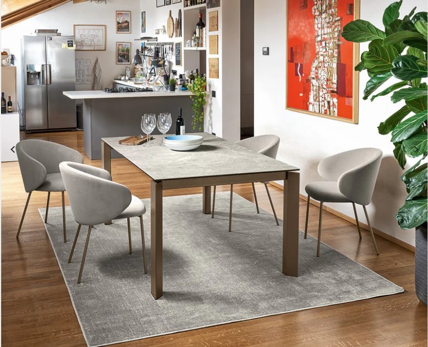 Gate Ceramic Top Extending Table By Connubia - Beadle Crome Interiors