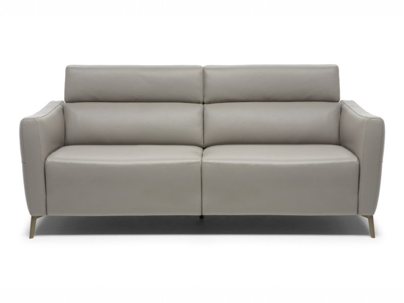 Enzo grey leather sofa store